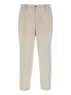 BRIGLIA 1949 Portofinos Elasticated-waistband Trousers - Neutrals