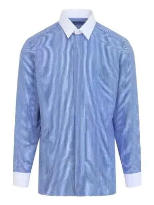 TOM FORD Vertical-stripe Shirt - Blue