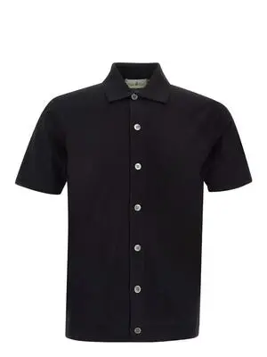DELLA CIANA Short-sleeve Cotton-knit Shirt