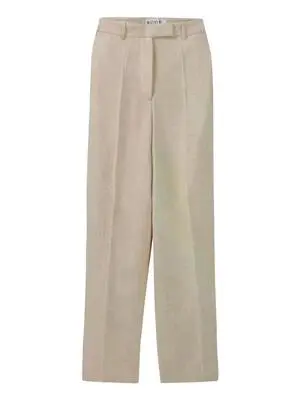 RÓHE Ted Tailored Trousers In Beige Cotton - Neutrals