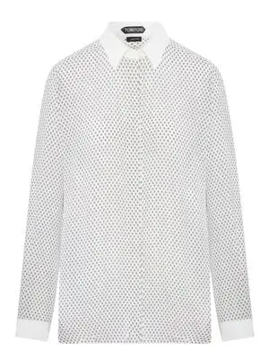 TOM FORD TOM FORD Geometric Print Silk Shirt