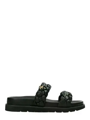 MEXX Braided Strap Platform Sandals - Green