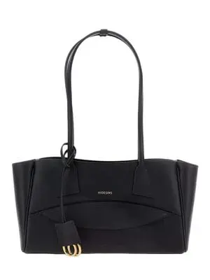 HIDESINS Leather Shoulder Bag - Black