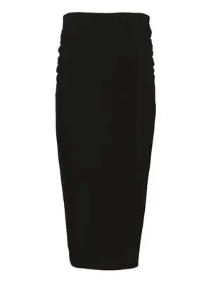 Max Mara Ruched Detail Midi Skirt - Black