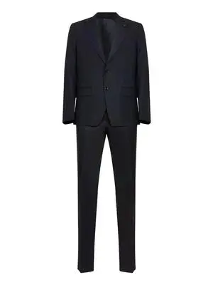 LARDINI Single-breasted Notched-lapel Suit - Blue