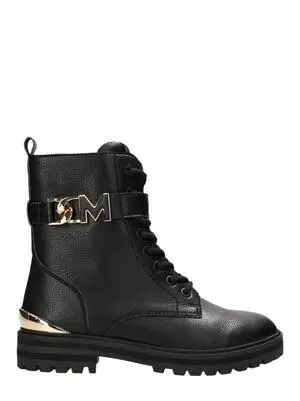 MEXX Prizzy Logo-plaque Lace-up Boots - Black