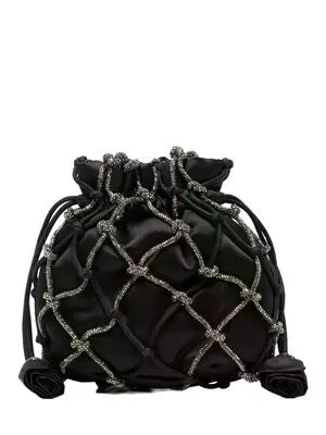 Rosantica Crystal Embellished Mini Bag - Black