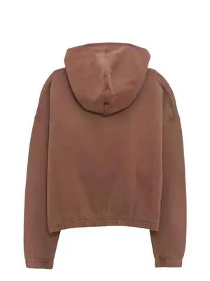 Satisfy Logo-print Hoodie - Brown
