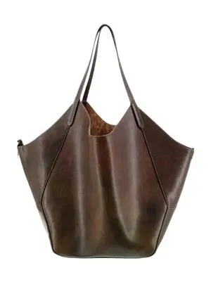Brunello Cucinelli Lizard-effect Leather Bucket Bag - Brown