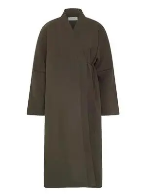 ST. AGNI Pillow Wrap Coat - Brown