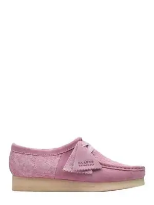 Clarks Wallabee Derby Shoes - Pink
