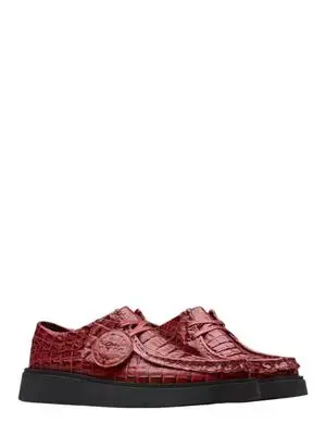 Clarks X Martine Rose Croc-effect Derby Shoes - Red