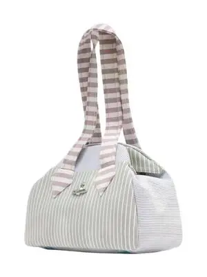 VIVIENNE WESTWOOD Medium Yasmine Archive Striped Tote Bag - Grey