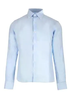 AL DUCA D’AOSTA 1902 Button-down Collar Linen Shirt