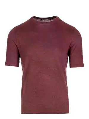 AL DUCA D’AOSTA 1902 Crew-neck Linen T-shirt - Red