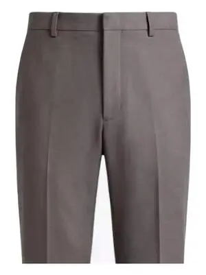 JIL SANDER Belt Loops Pressed Crease Trousers - Grey