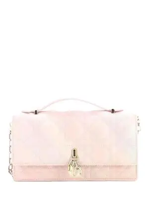 Dior Cannage Quilt Lambskin Mini Crossbody Bag - Pink