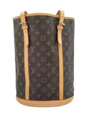 LOUIS VUITTON Monogram Canvas Bucket Gm Tote Bag - Brown
