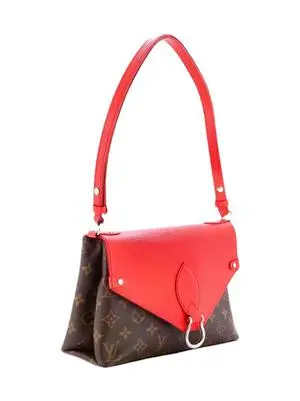 LOUIS VUITTON Saint Michel Shoulder Bag In Monogram Canvas And Epi Leather - Brown