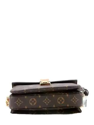 LOUIS VUITTON Monogram Canvas Pochette Metis East West Crossbody Bag - Brown