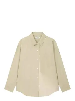 STUDIO TOMBOY Classic Collar Cotton Shirt - Neutrals