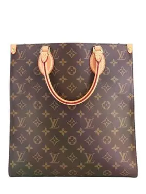 LOUIS VUITTON Sac Plat Nm Monogram Canvas Shoulder Bag - Brown