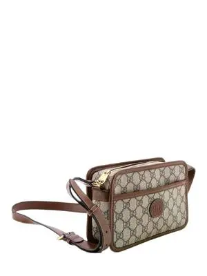 Gucci Gg Coated Canvas Mini Camera Bag - Brown