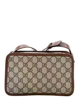 Gucci Gg Coated Canvas Mini Camera Bag - Brown