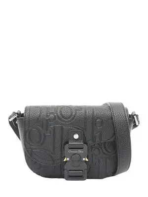 Dior Christian Dior 2025 Mini Gravity Leather Saddle Bag Black