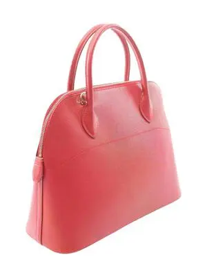 Hermès 1999 Courchevel Bolide 31 Satchel - Red