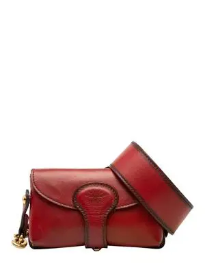 Dior Christian Dior D Bee Saddle Bag Red