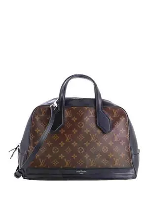 LOUIS VUITTON Monogram Canvas And Calfskin Mm Satchel Handbag - Black