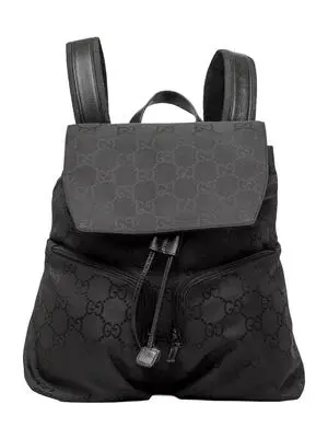 Gucci Gg Nylon Backpack - Black