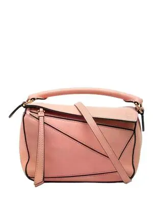 Loewe Mini Calfskin Puzzle Satchel - Pink