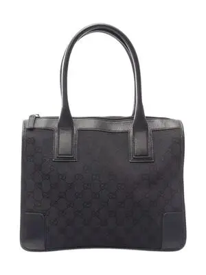 Gucci Gg Canvas Handbag - Black