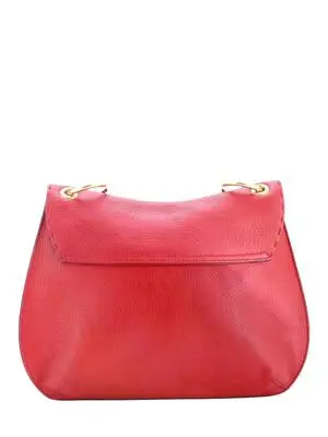 Gucci Gucci GG Marmont Animalier Shoulder Bag Leather Medium Red