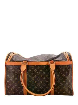 LOUIS VUITTON Louis Vuitton Monogram Canvas 50 Satchel Dog Carrier Bag Brown