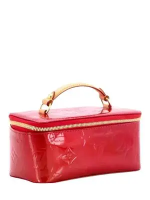 LOUIS VUITTON Monogram Vernis Satchel - Red
