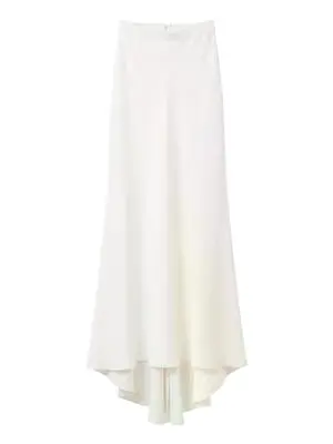 GEMY MAALOUF High-low Hem Maxi Skirt - White
