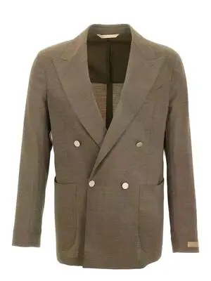 BRIGLIA 1949 Peak-lapel Double-breasted Blazer