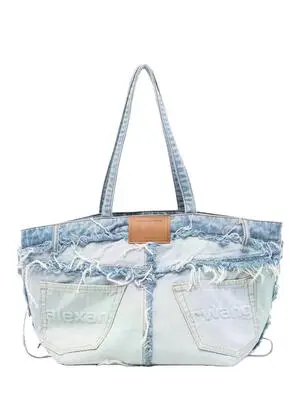 Alexander Wang Deconstructed Denim Tote Bag - Blue