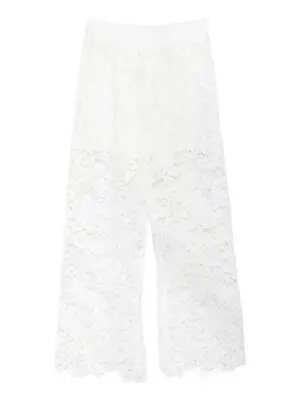 Waimari Demi Lace Wide-leg Palazzo Pants - White