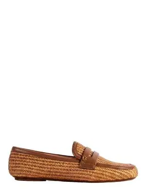 GIANVITO ROSSI Gianvito Rossi Marbella Woven Loafers
