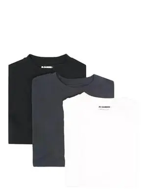 JIL SANDER Logo-patch T-shirt - Black