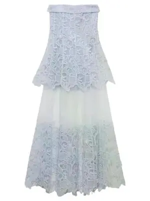 Simkhai Rennis" Lace-trimmed Maxi Dress - Blue