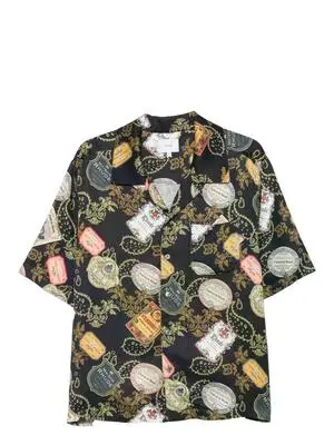 Rhude Graphic-print Short-sleeve Shirt - Black
