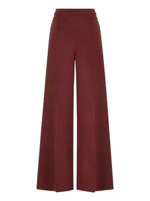 Loro Piana Siena Wide-leg Knit Track Pants - Red
