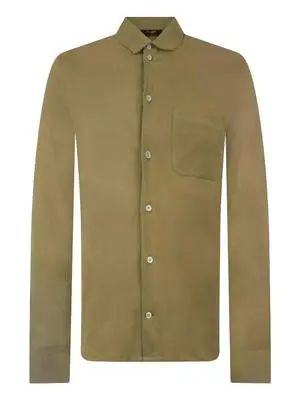 MOORER Siena Long-sleeve Shirt - Green