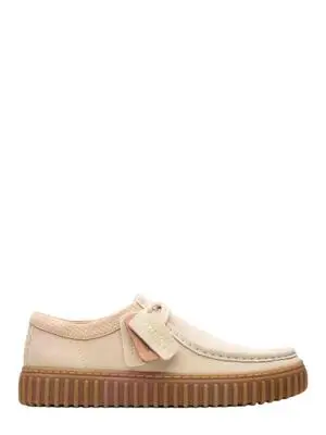 Clarks Suede Derby Shoes - Neutrals