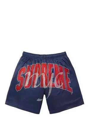Supreme Rhinestone Mesh Shorts - Blue